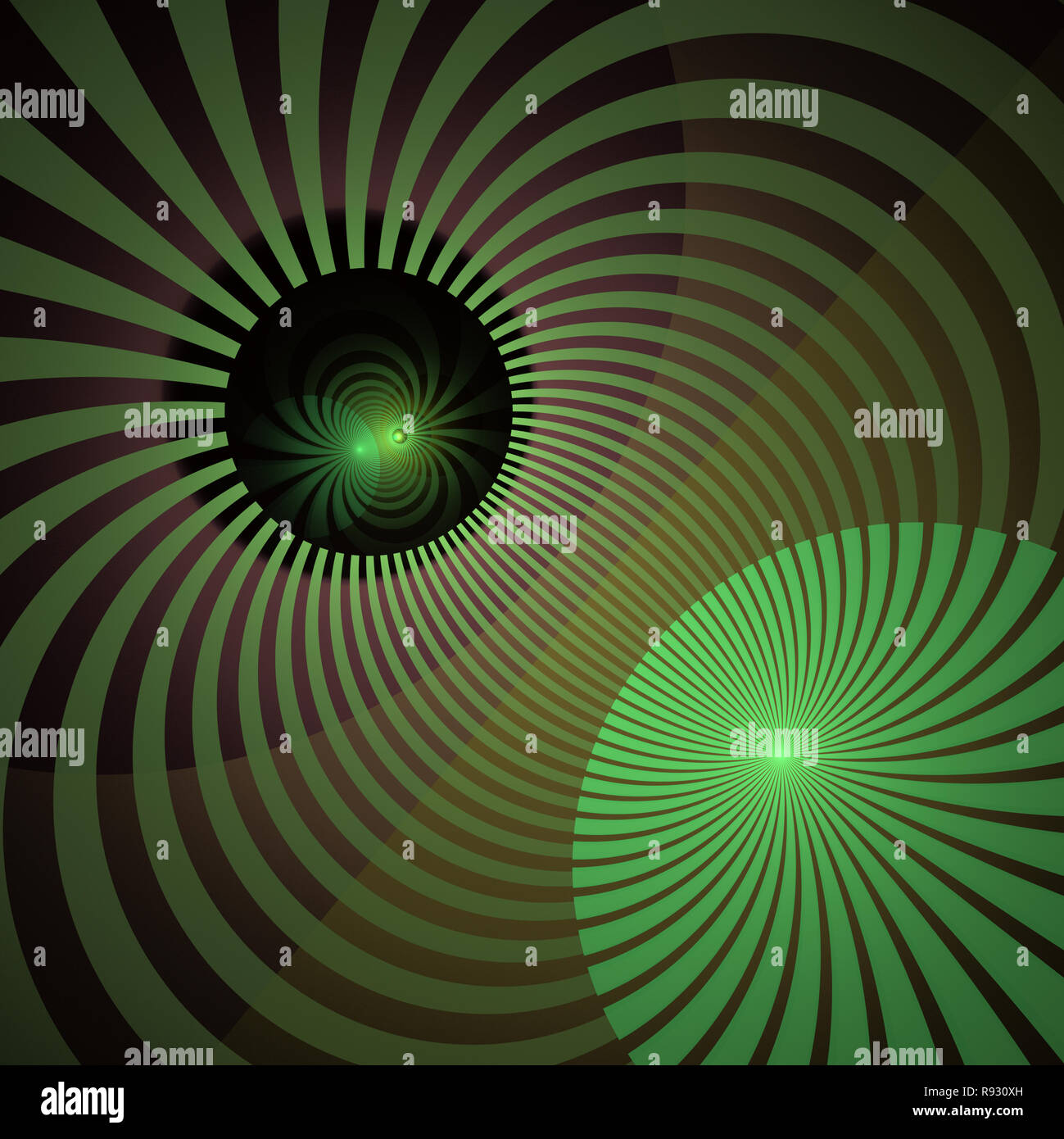 Hypnotic and Vibrant Color Rays Background. Abstract Spiral vortex ...
