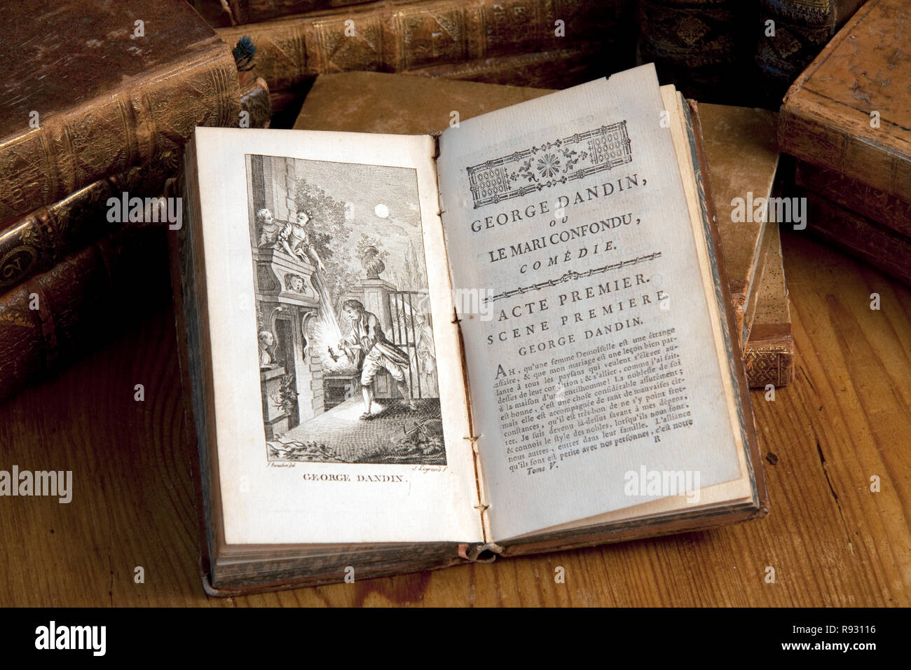 Old antique vintage book with hand written dedication Stock Photo - Alamy