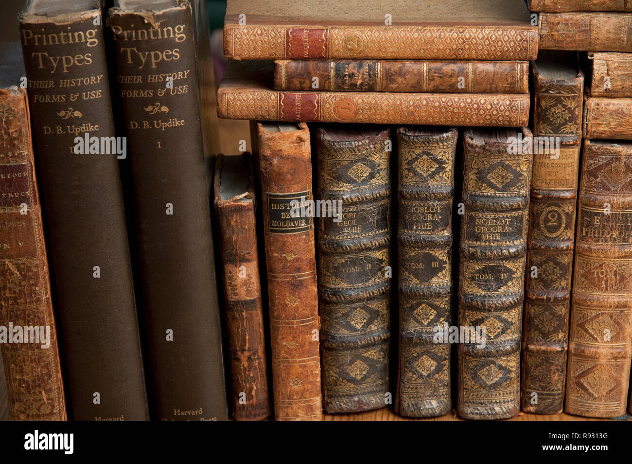 Old antique vintage books Stock Photo - Alamy