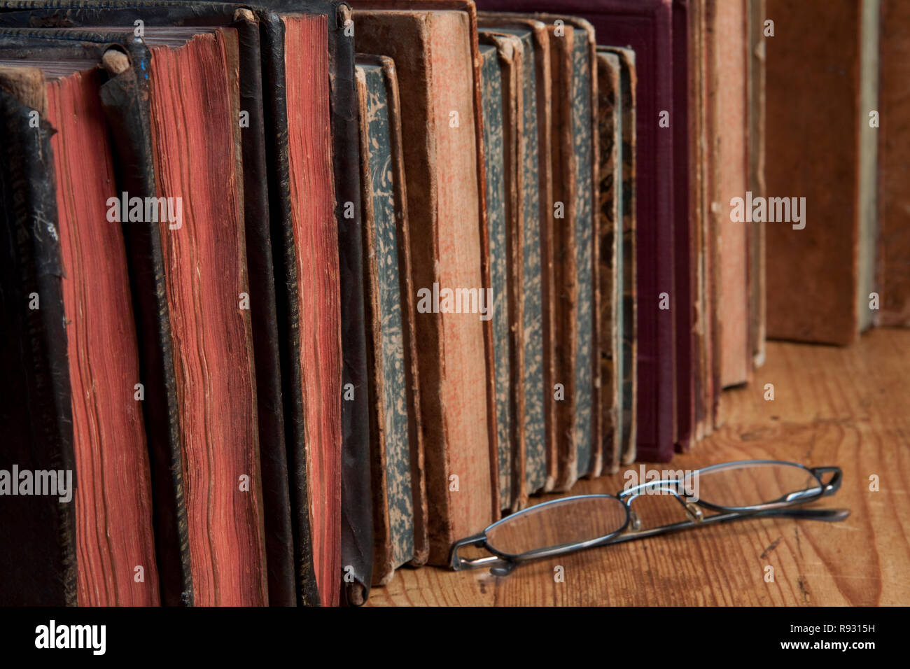 Old antique vintage books Stock Photo - Alamy