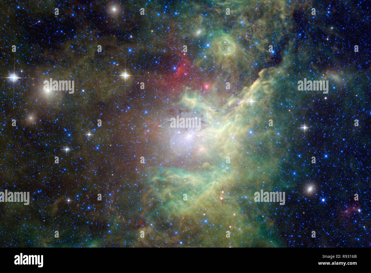 Awesome nebula. Billions of galaxies in the universe. Elements of this ...