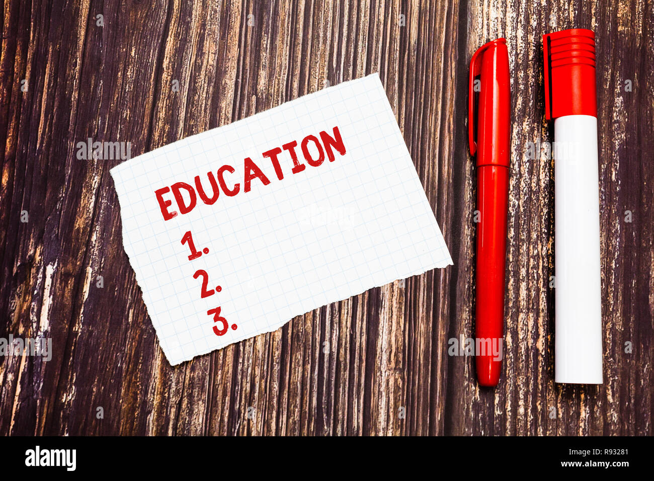 Handwriting text Education. Concept meaning receiving or giving ...