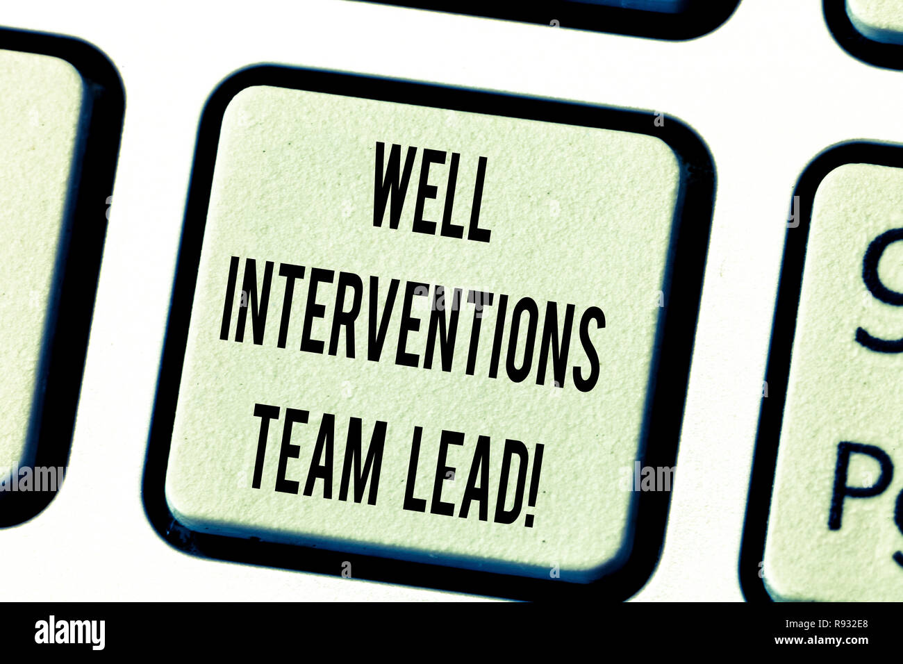 Text sign showing Well Interventions Team Lead. Conceptual photo Oil ...