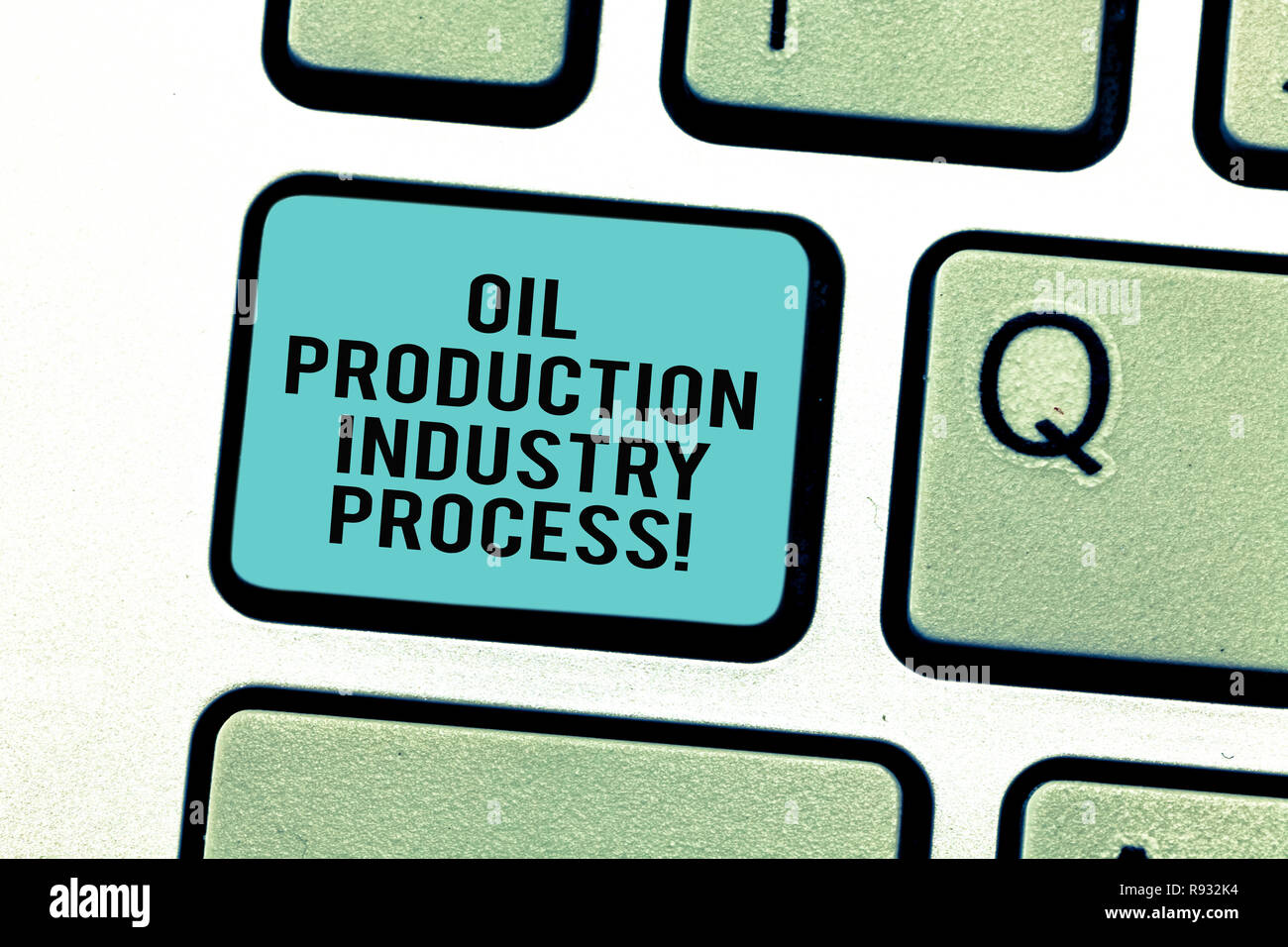 Word writing text Oil Production Industry Process. Business concept for ...