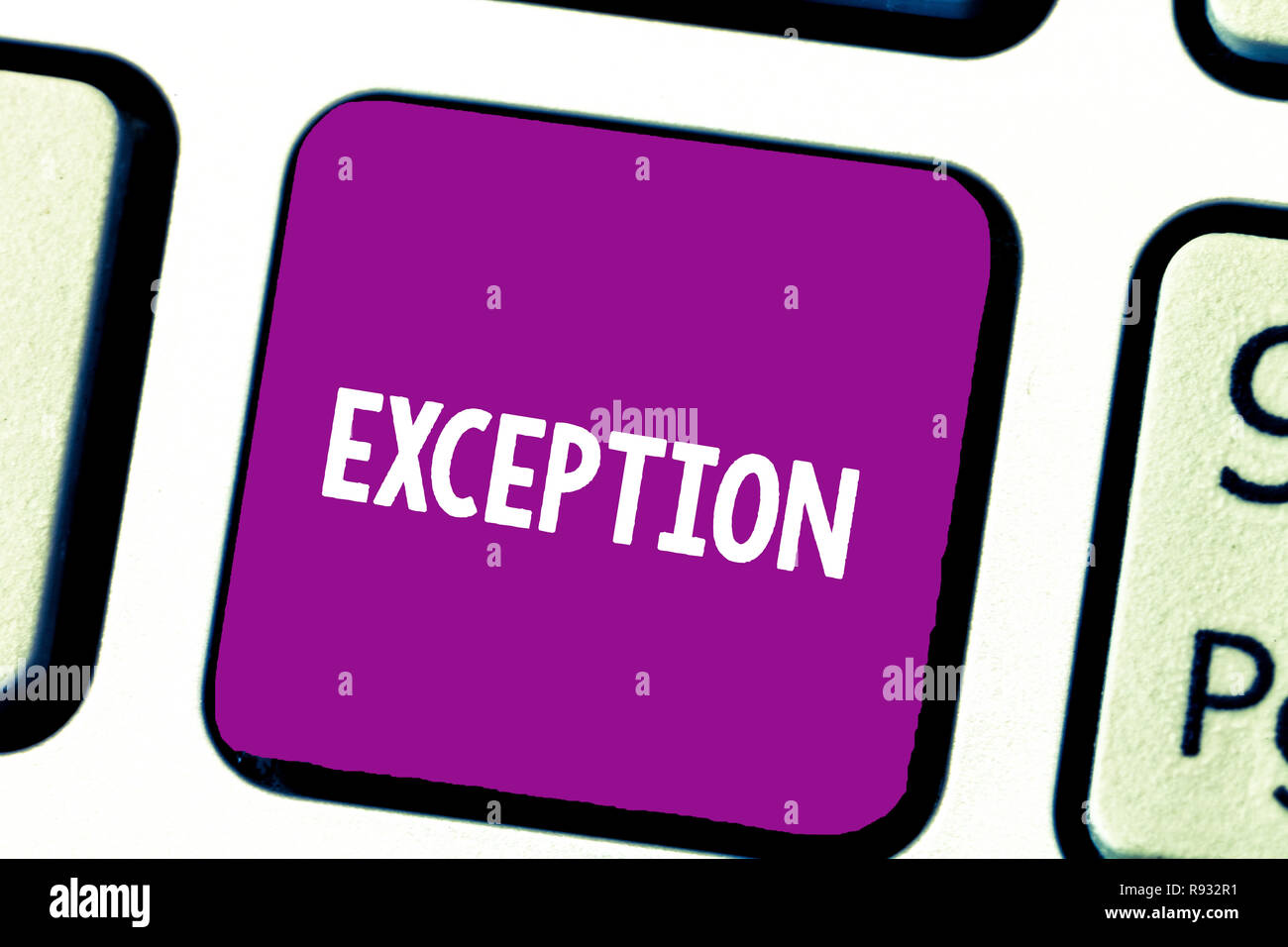 Text sign showing Exception. Conceptual photo demonstrating or thing ...