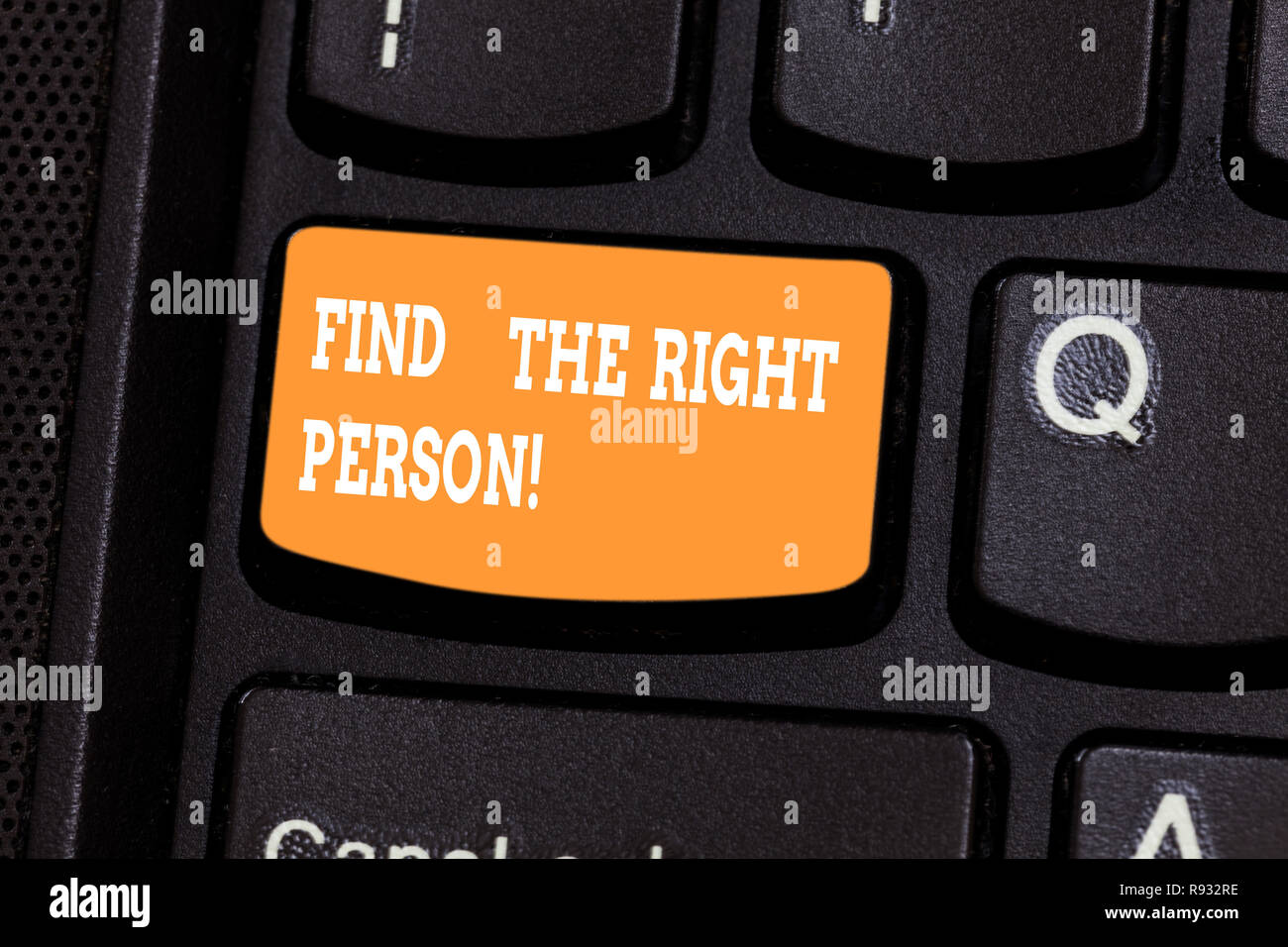 Handwriting text writing Find The Right Demonstrating. Concept meaning ...