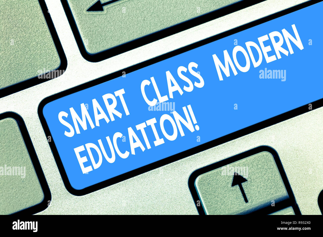 Handwriting text Smart Class Modern Education. Concept meaning Up to ...