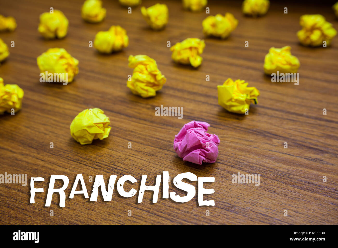 Conceptual hand writing showing Franchise. Business photo showcasing ...