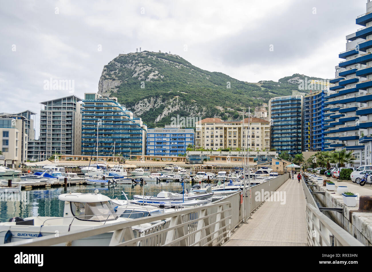 Gibraltar, British Overseas Territory - November 8, 2018: Strait and ...