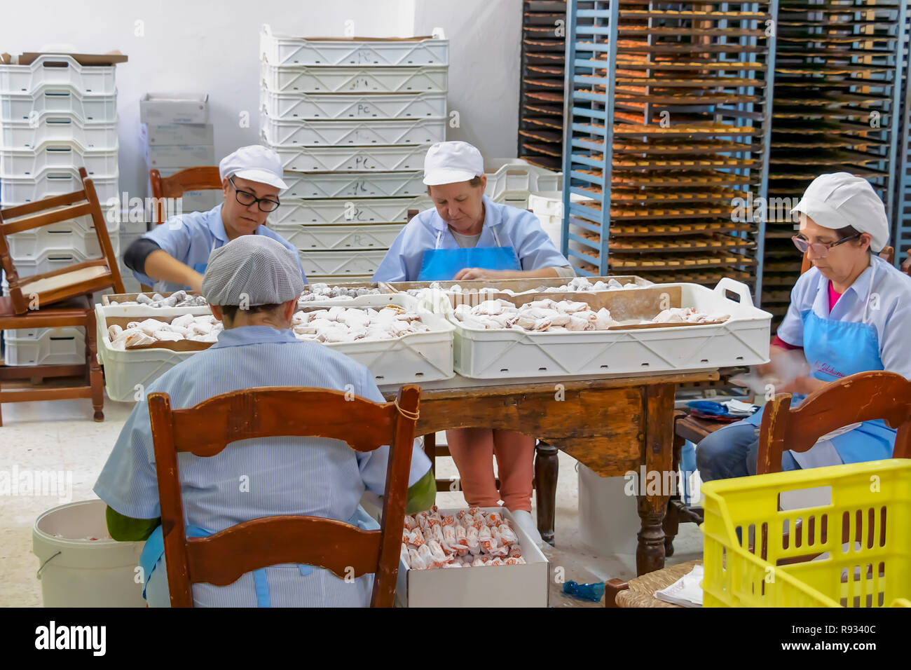 Estepa, Seville, Spain - December 6, 2018: Manufacturing plant of ...