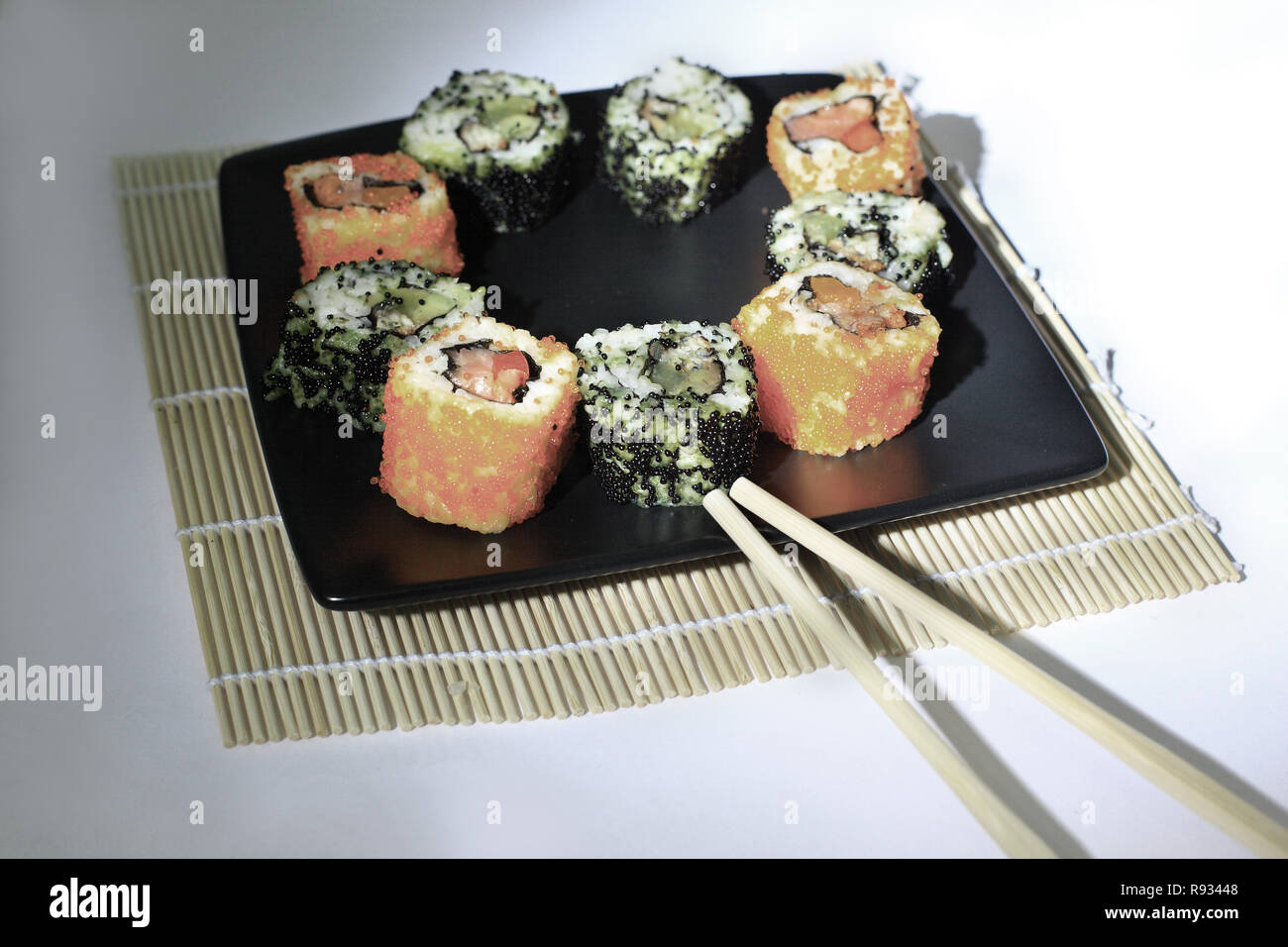 Traditional japanese food, Sushi Stock Photo - Alamy