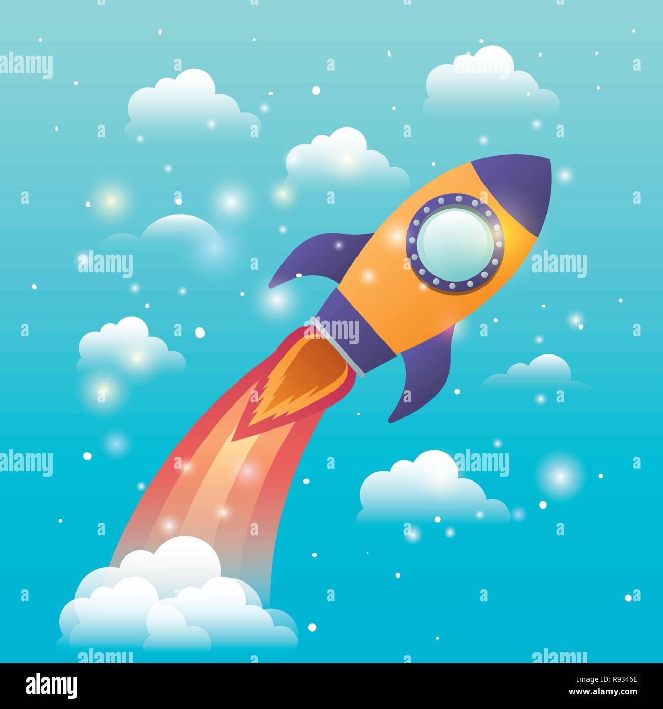 rocket start up icon Stock Vector Image & Art - Alamy