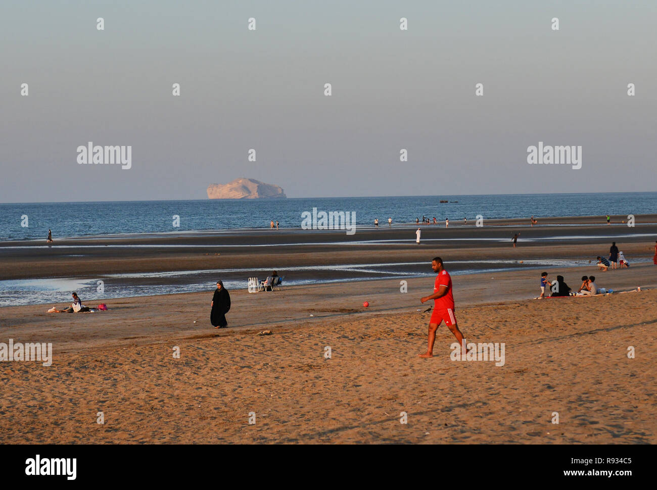 Qurum Beach in Muscat, Oman Stock Photo - Alamy