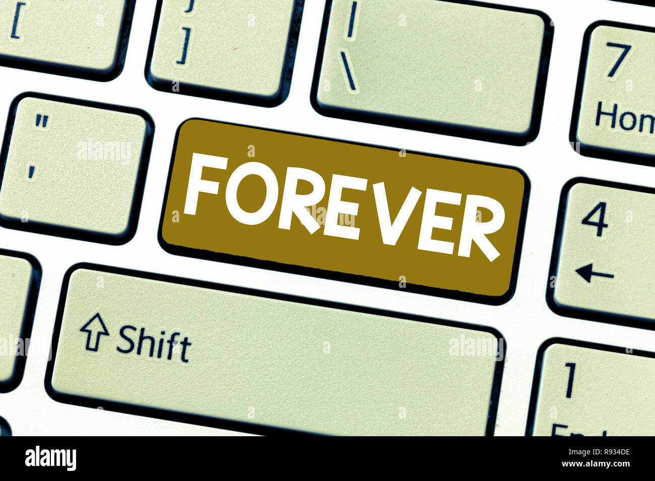 Word writing text Forever. Business concept for Everlasting ...