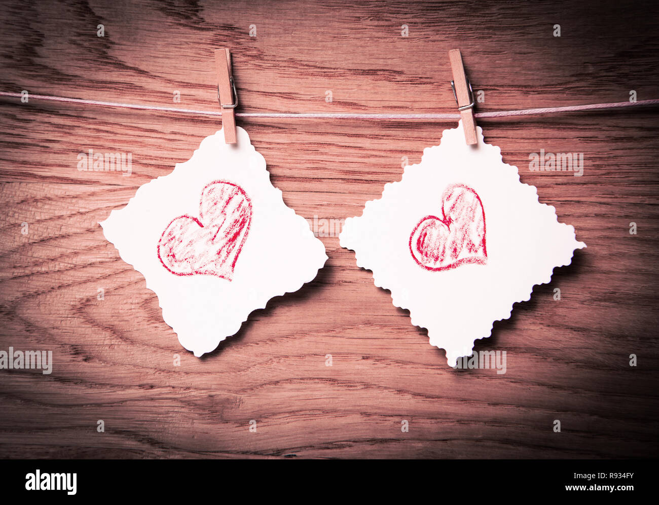 Red heart message card and red heart. Image of Valentines day Stock ...