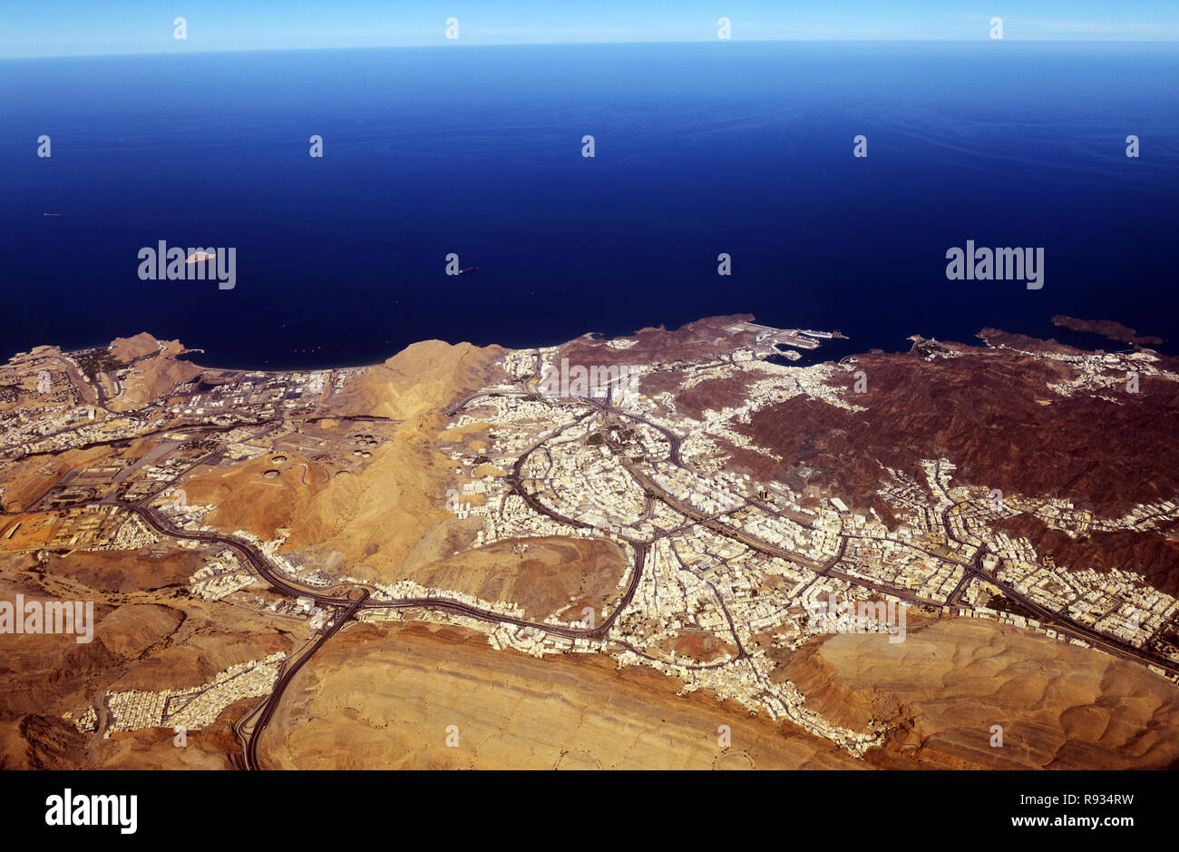 Oman city aerial hi-res stock photography and images - Alamy