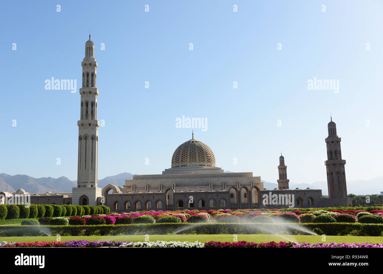 The Sultan Qaboos Grand Mosque in Muscat Stock Photo - Alamy