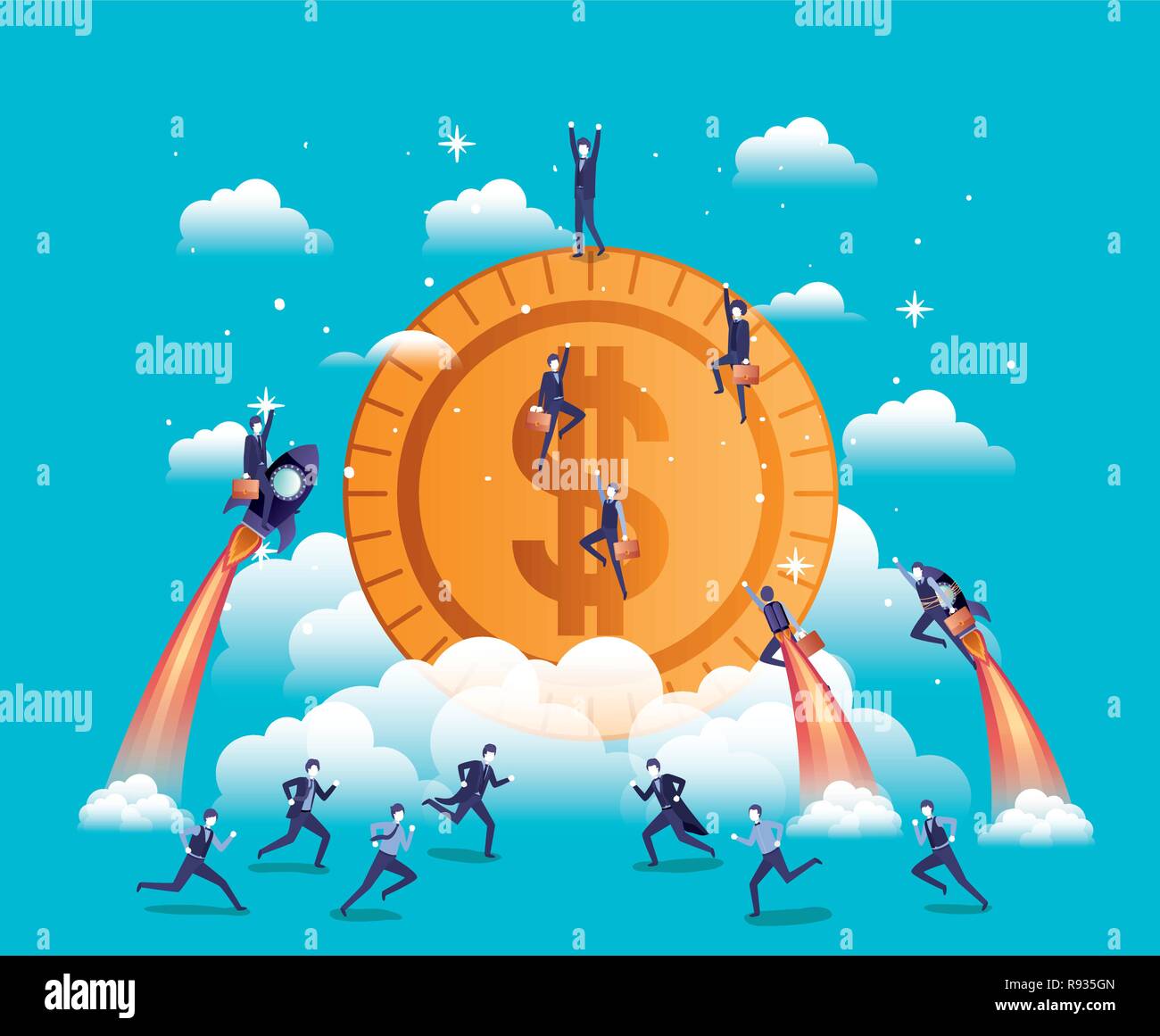 Bank workers Stock Vector Images - Alamy