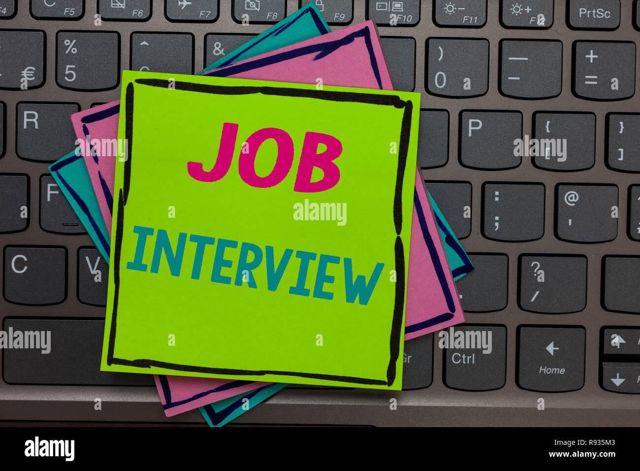 Handwriting text writing Job Interview. Concept meaning Assessment ...