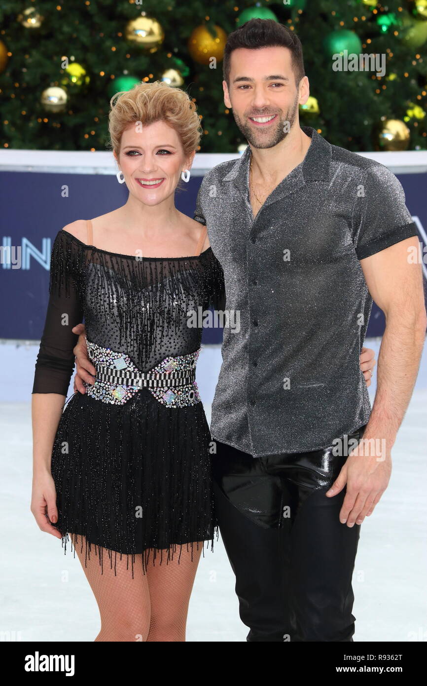 Jane Danson and Sylvain Longchambon at the Dancing On Ice Launch ...