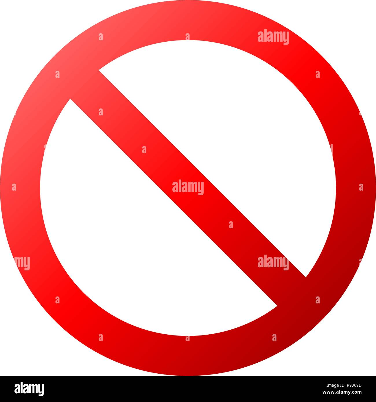 Red circle no symbol Stock Vector Images - Alamy