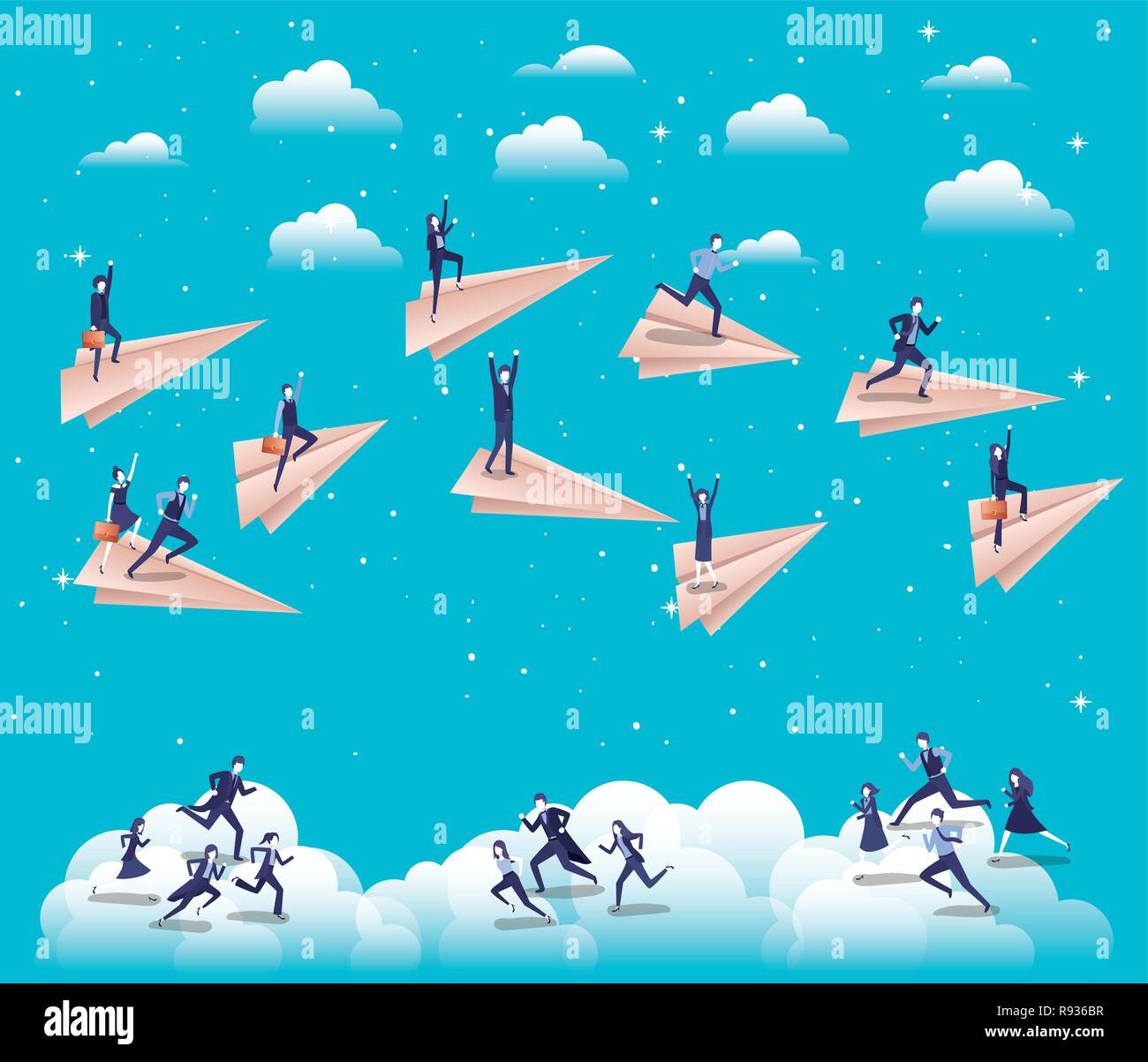 Compete competing competitive competition Stock Vector Images - Alamy