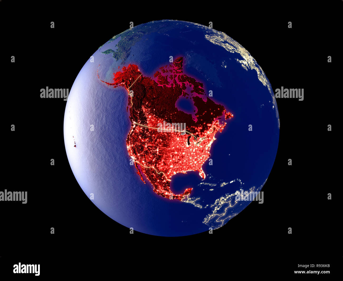 Nafta map hi-res stock photography and images - Alamy