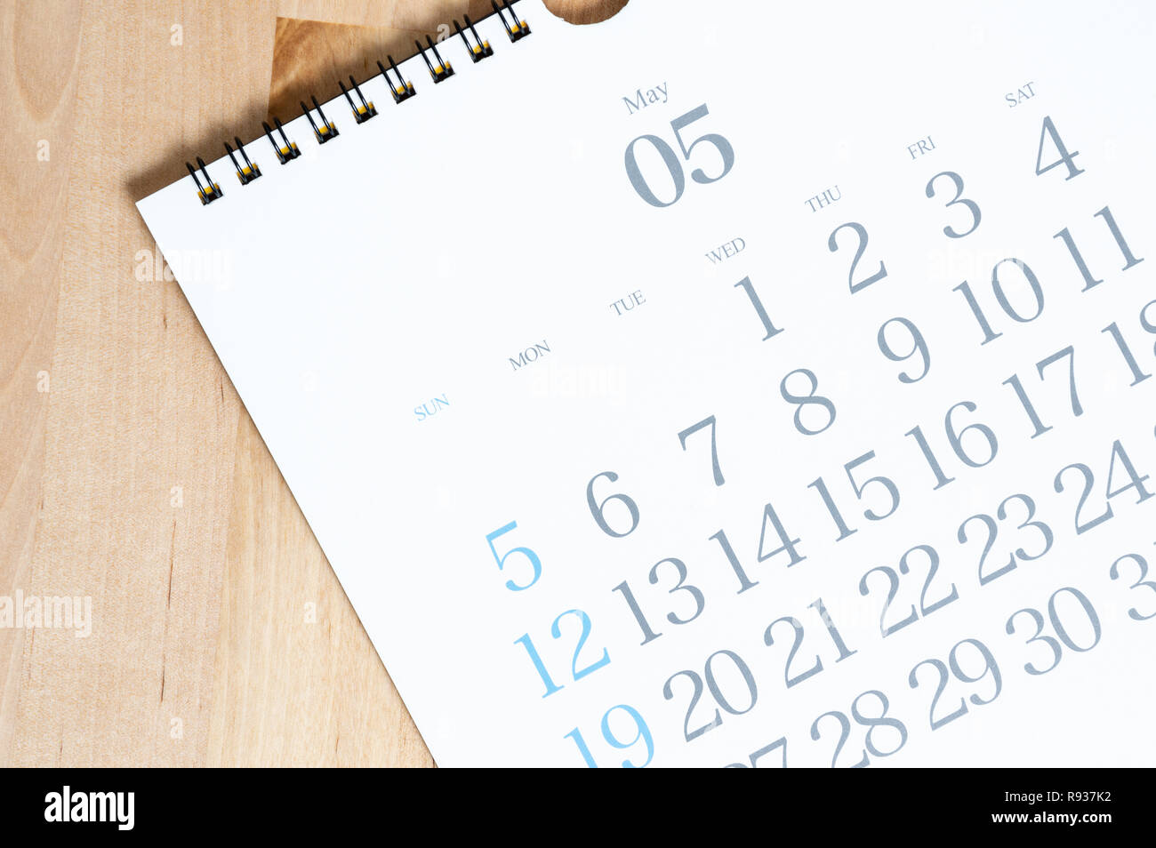 2019 calendar hi-res stock photography and images - Alamy
