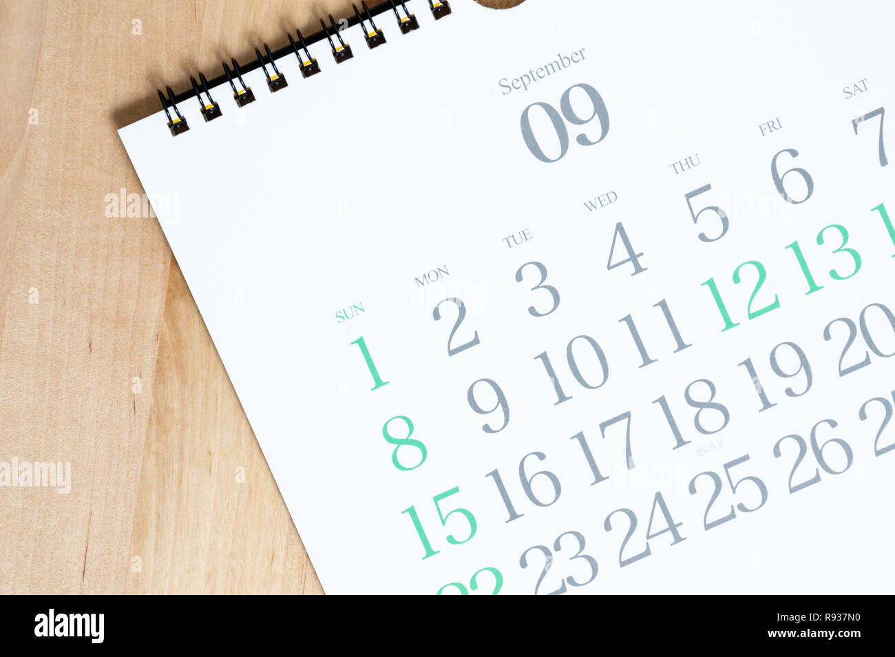 Calendar 2019 High Resolution Stock Photography and Images - Alamy