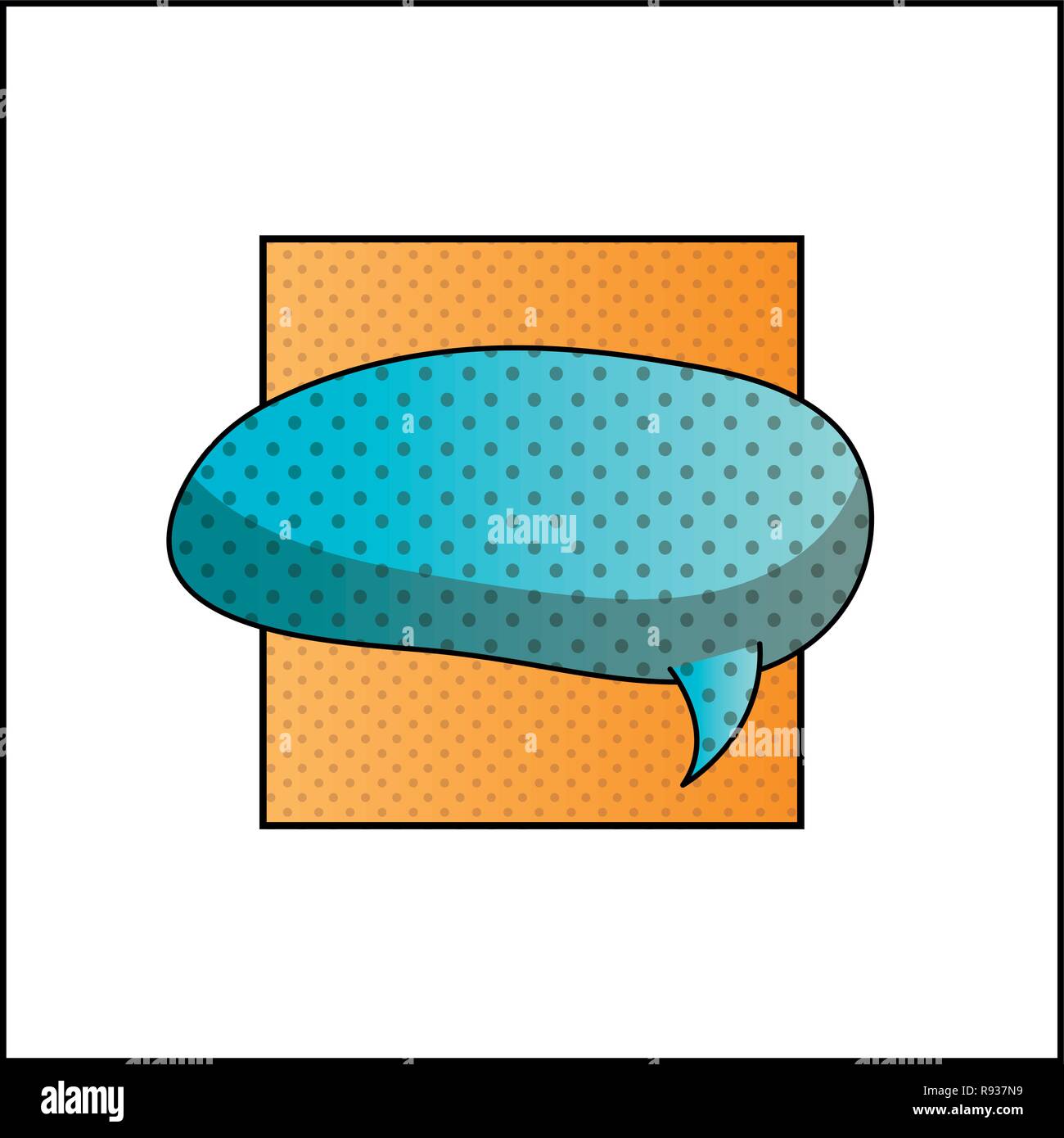 speech bubble pop art style Stock Vector Image & Art - Alamy