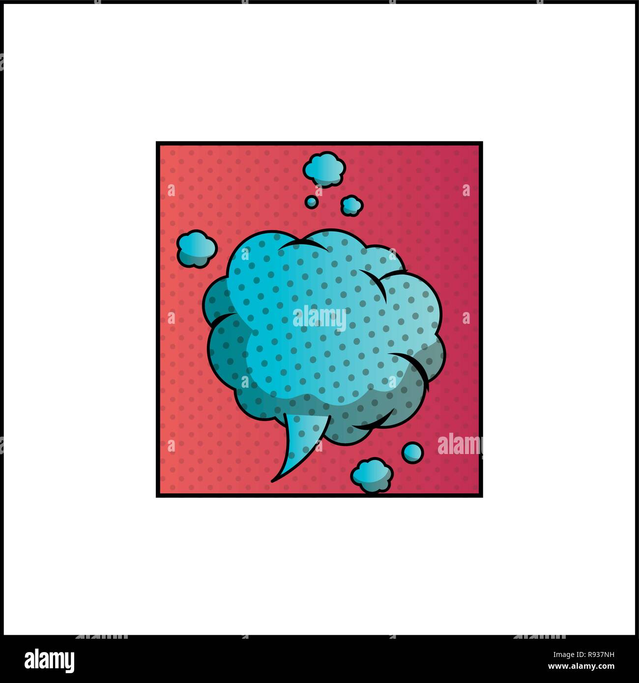 speech bubble pop art style Stock Vector Image & Art - Alamy