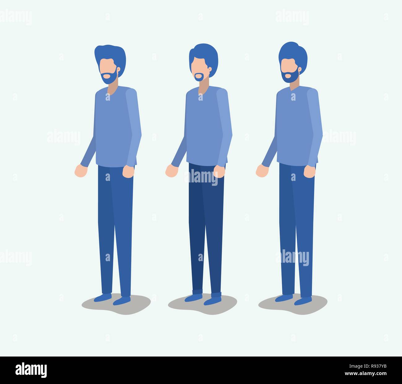 group of young men avatars characters Stock Vector Image & Art - Alamy