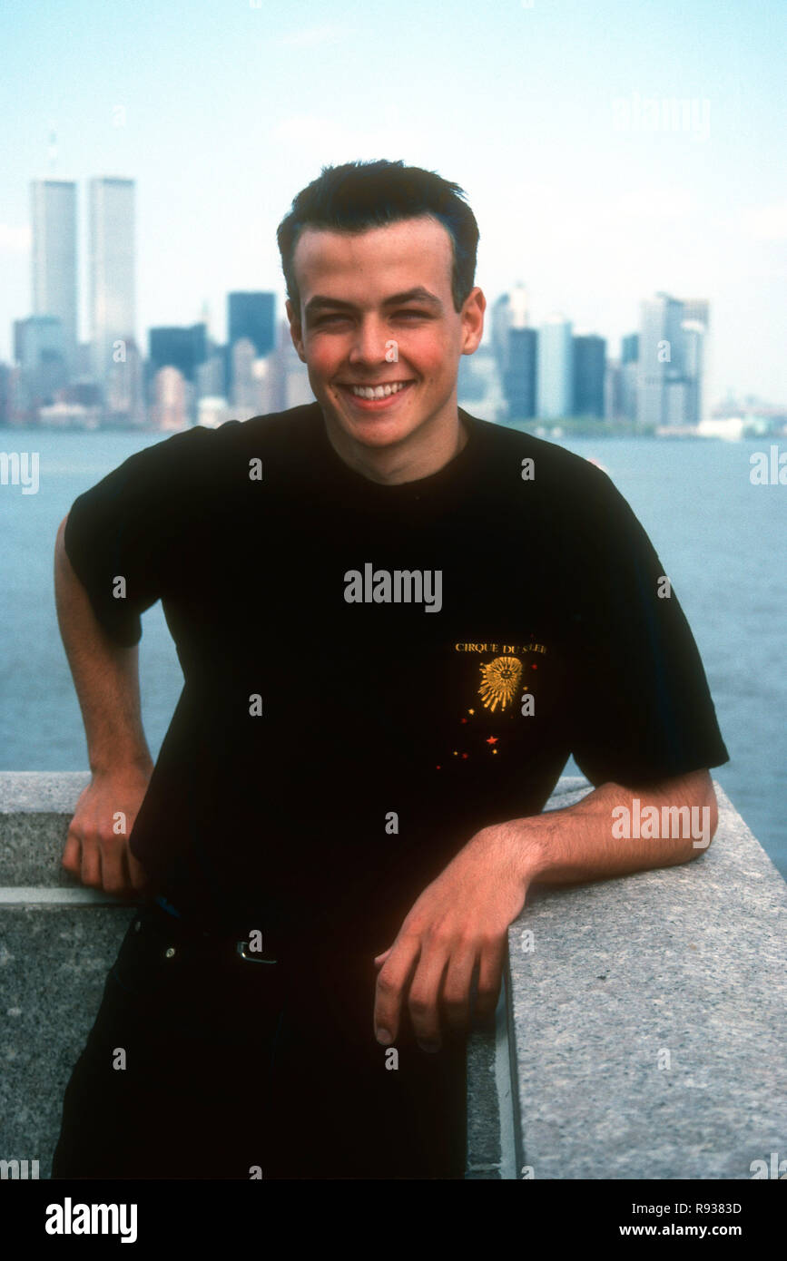 NEW YORK, NY - MAY 6: (EXCLUSIVE) Artist/acrobat Numa Thibodeau poses ...