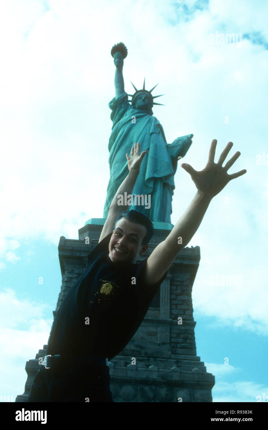 NEW YORK, NY - MAY 6: (EXCLUSIVE) Artist/acrobat Numa Thibodeau poses ...