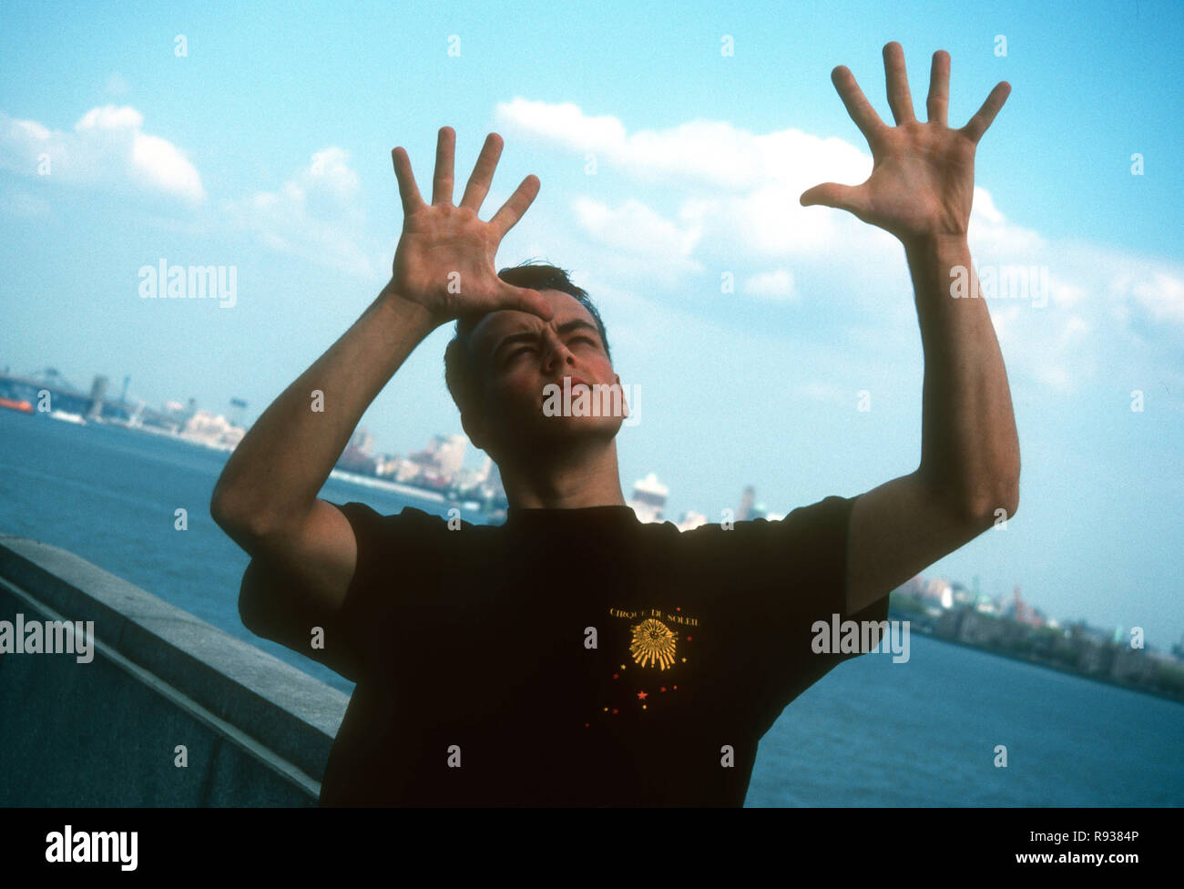 NEW YORK, NY - MAY 6: (EXCLUSIVE) Artist/acrobat Numa Thibodeau poses ...