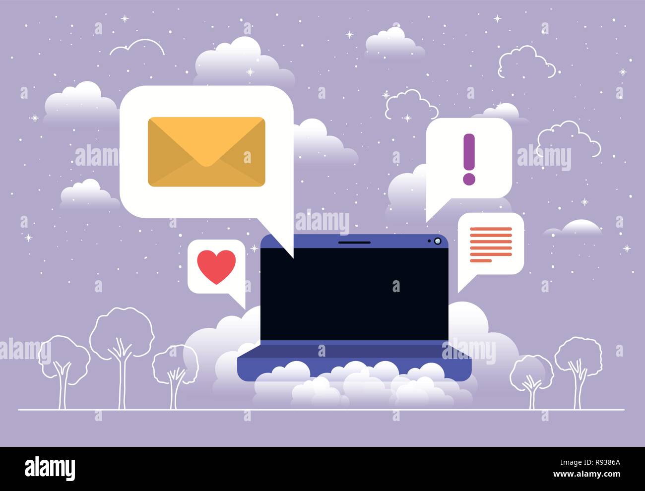 Personal messages Stock Vector Images - Alamy