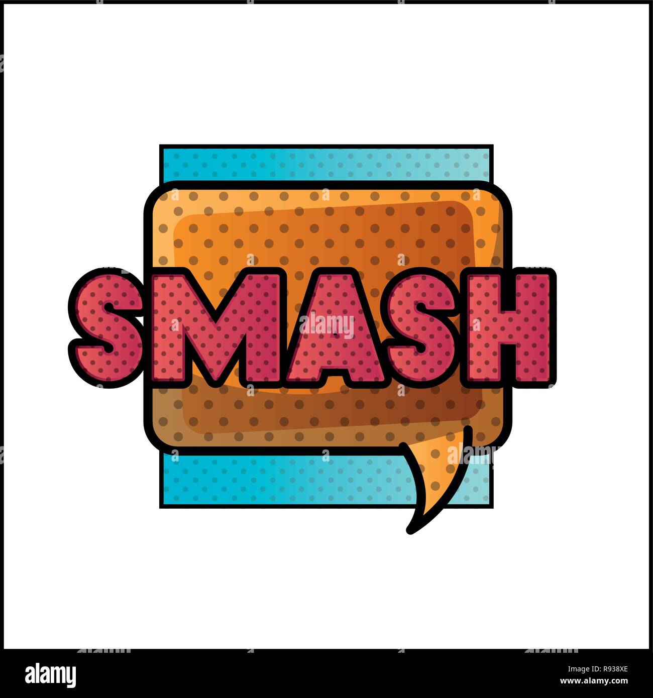 expression bubble with smash pop art style Stock Vector Image & Art - Alamy