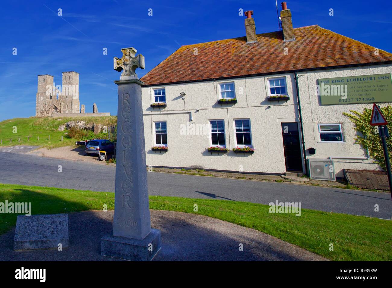 St Mary's Church, Reculver, Kent, England Stock Photo - Alamy