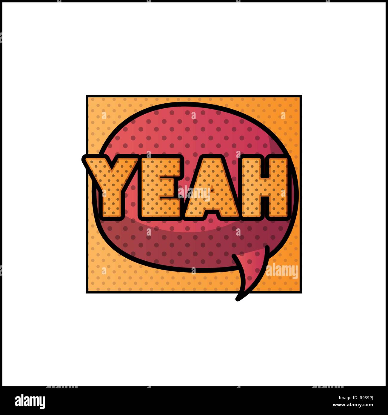 Say yeah Stock Vector Images - Alamy
