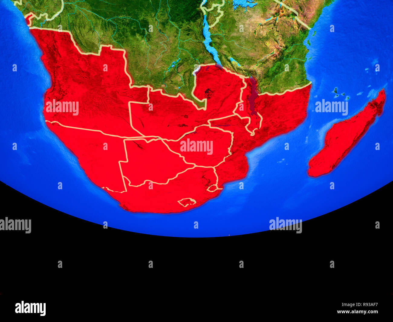 Southern Africa Map Stock Photos & Southern Africa Map Stock Images - Alamy