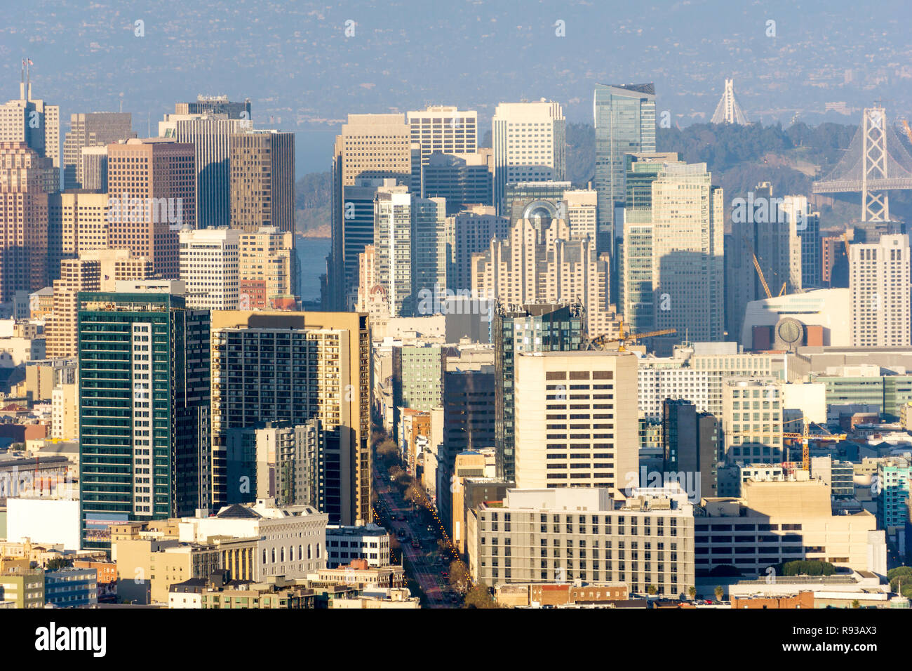 San Francisco Downtown Skyline Stock Photo - Alamy