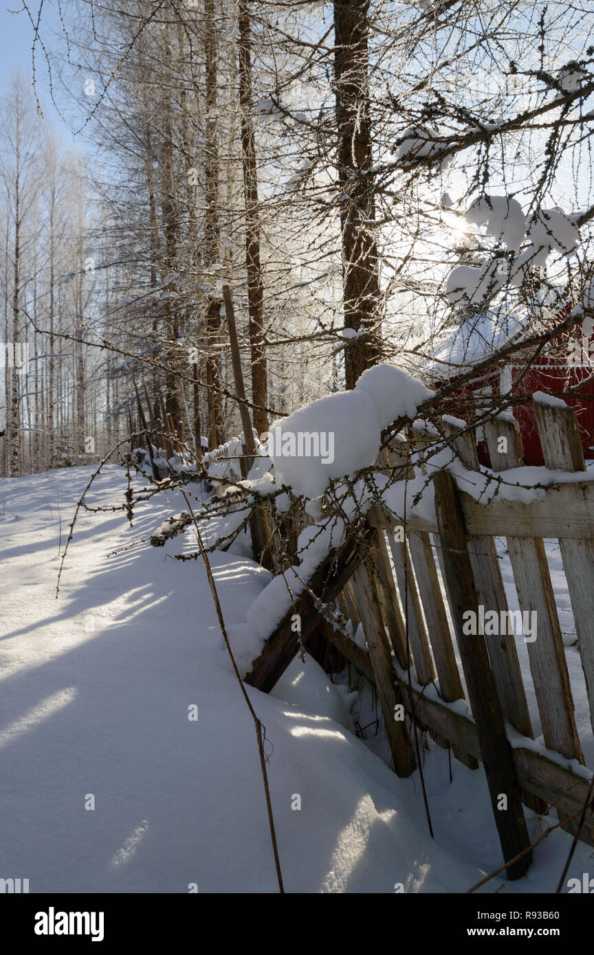 Scandinavian fence hi-res stock photography and images - Alamy