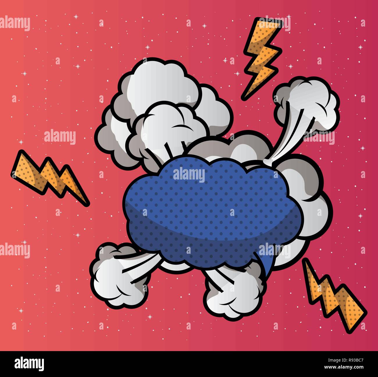 speech bubble with smoke pop art style Stock Vector Image & Art - Alamy