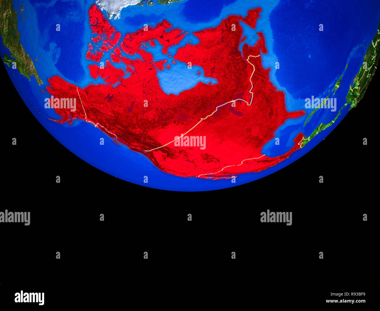 Nafta map hi-res stock photography and images - Alamy