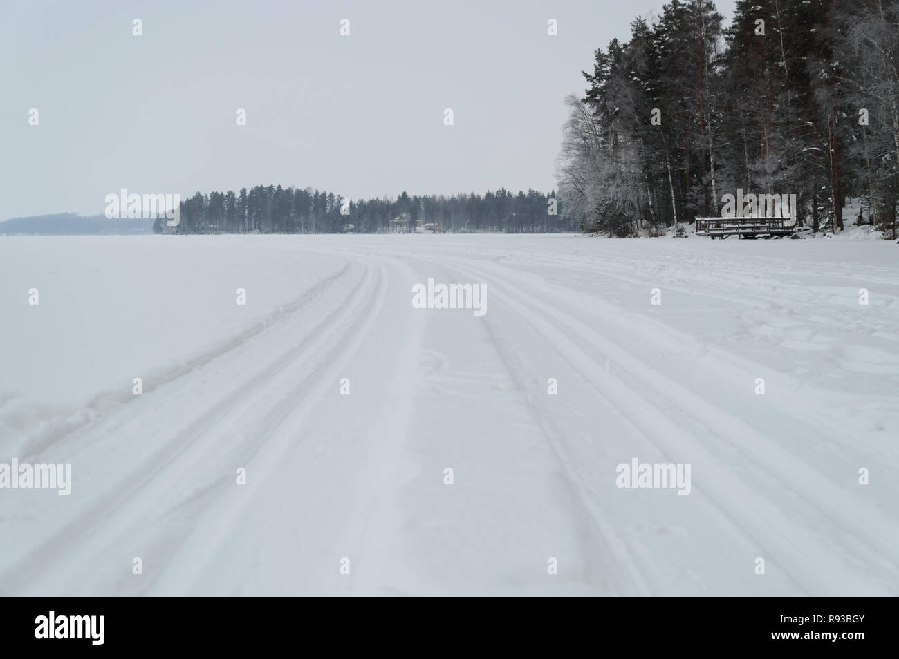 Cross country skier trace hi-res stock photography and images - Alamy