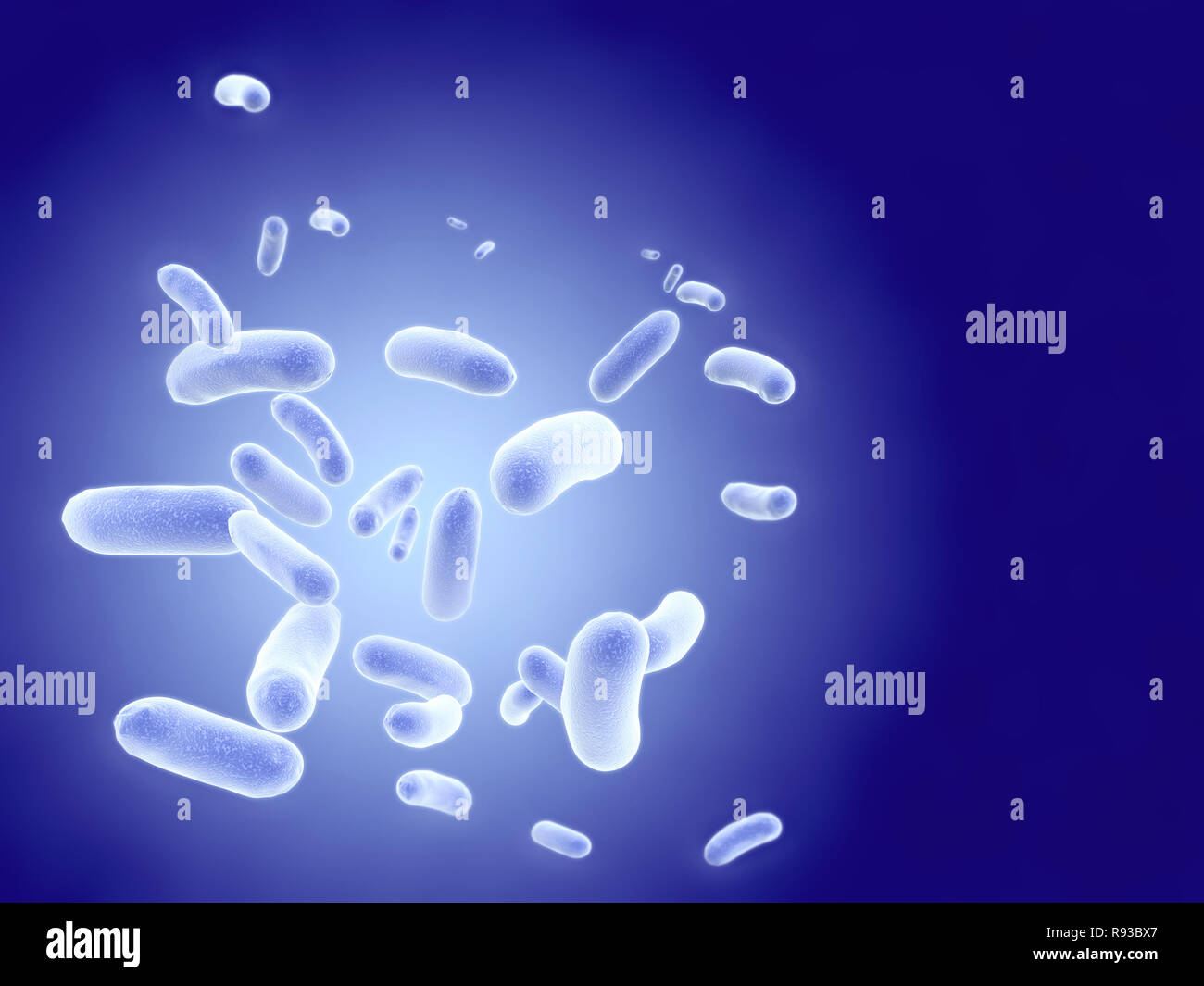 Colony of pathogen viruses - 3d render Stock Photo - Alamy
