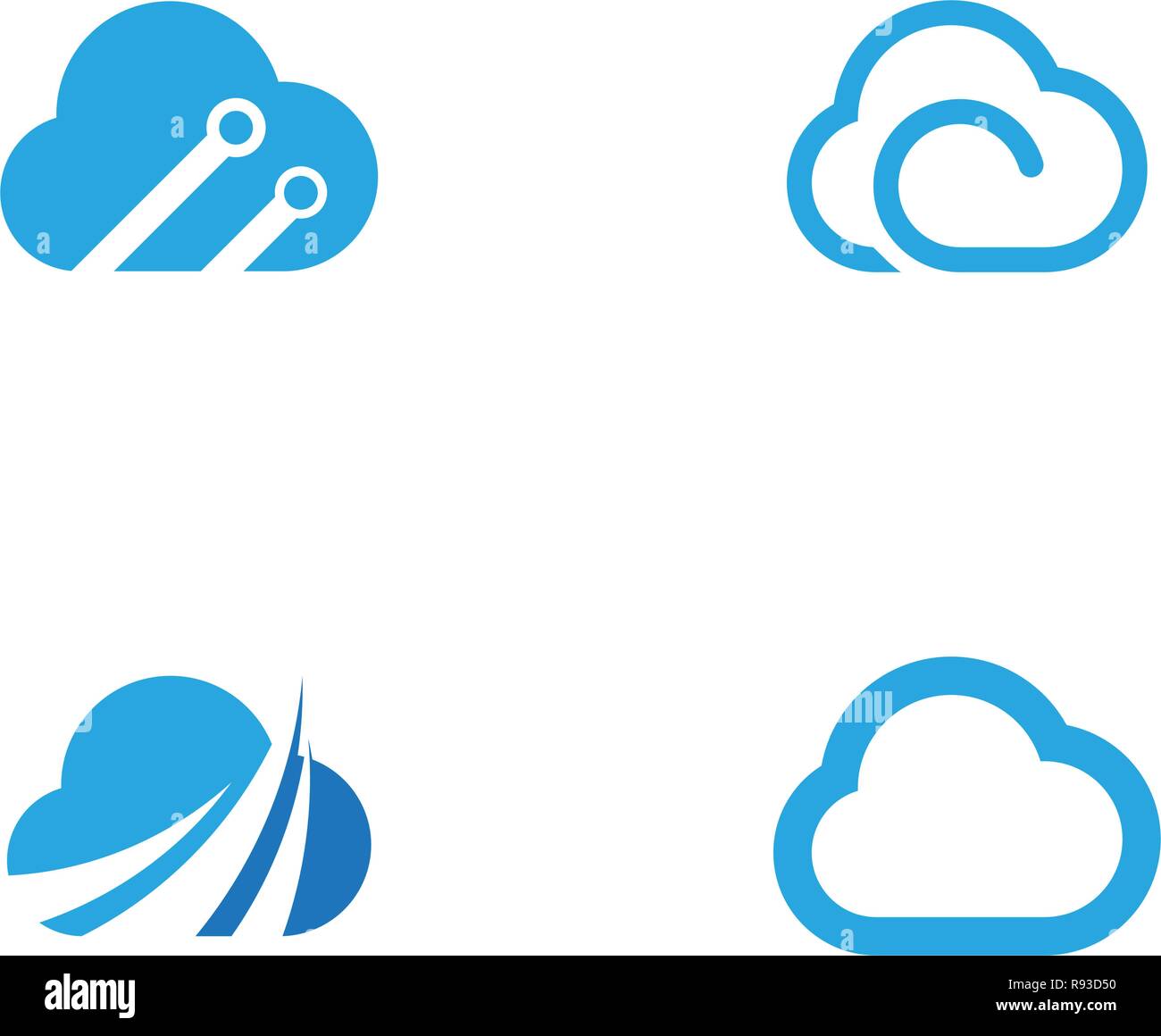 Cloud template vector icon illustration design Stock Vector Image & Art ...