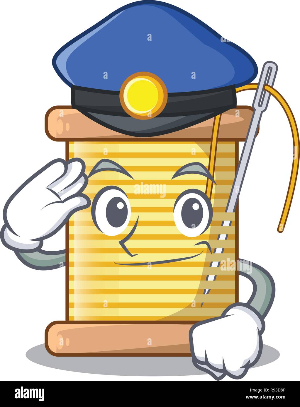 Police bobbin with needle thread spool cartoon Stock Vector Image & Art ...