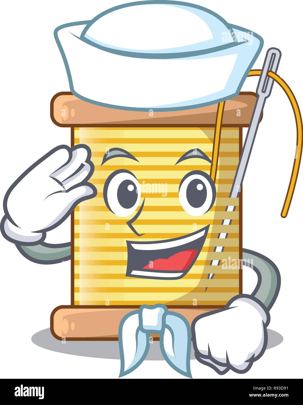 Sailor bobbin with needle thread spool cartoon Stock Vector Image & Art ...