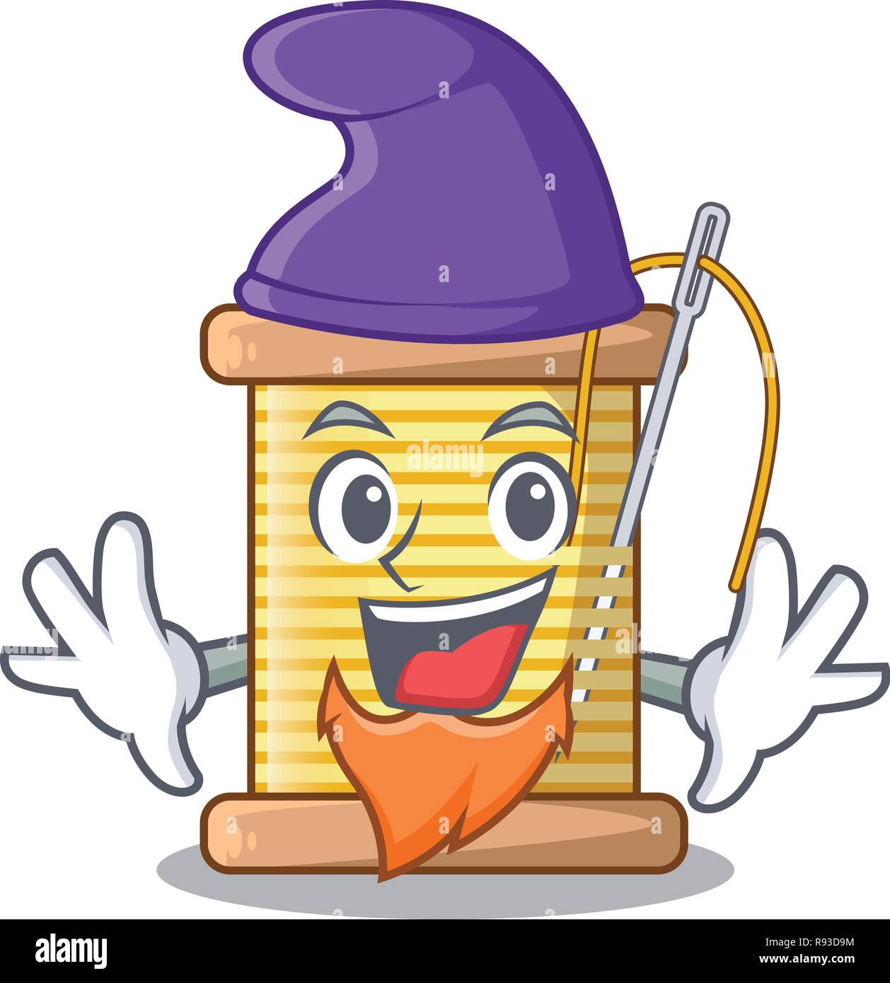 Elf bobbin with needle thread spool cartoon Stock Vector Image & Art ...